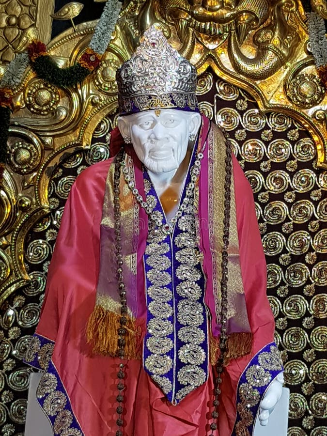 Shirdi Sai Baba statue stock photo. Image of spiritual - 66844444