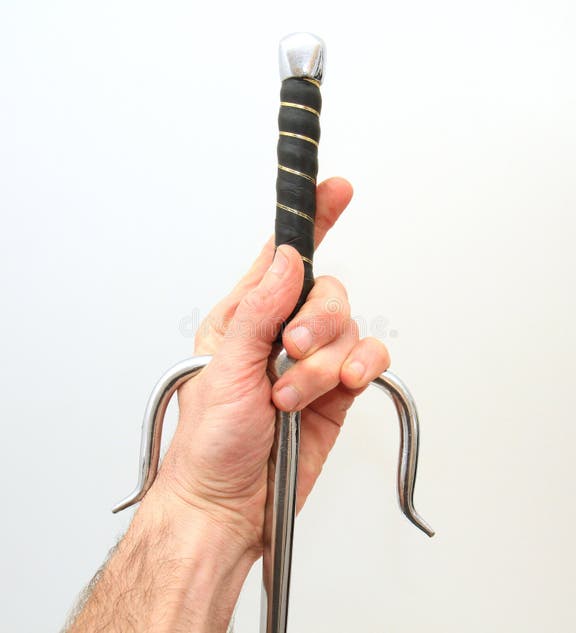Sai in hand stock image. Image of defend, karate, punch - 23246461