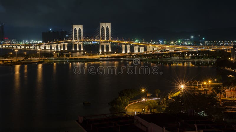 Sai Van bridge, Macau editorial stock photo. Image of bridge - 73938913