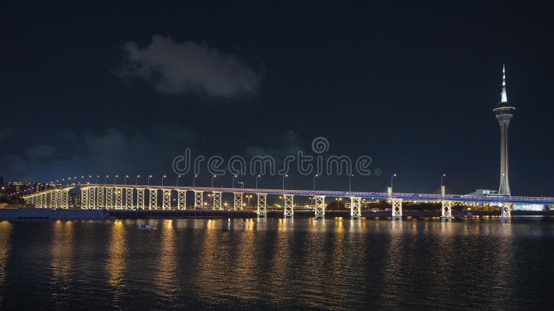 Sai Van bridge, Macau editorial stock photo. Image of island - 73938963