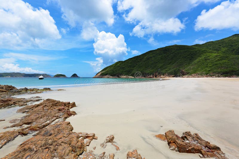 Sai Wan beach stock image. Image of beauty, kong, cloud - 19934529