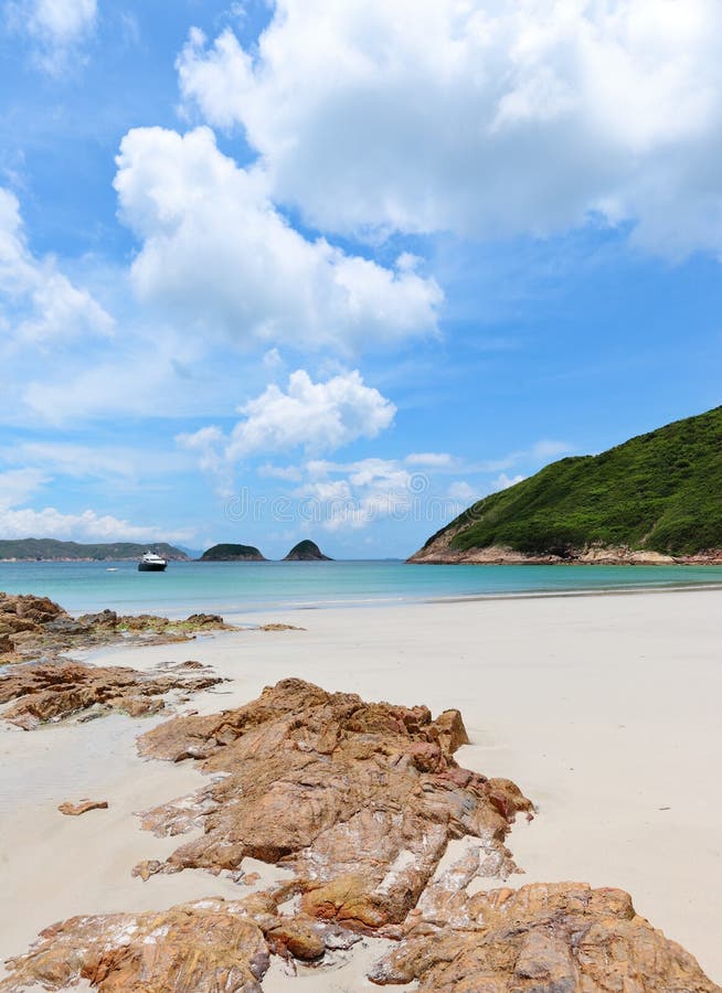 Sai Wan beach stock photo. Image of scene, surf, holiday - 20257684