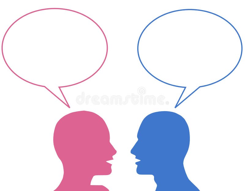 Two People Talking Speech Bubbles Stock Illustrations – 459 Two People ...