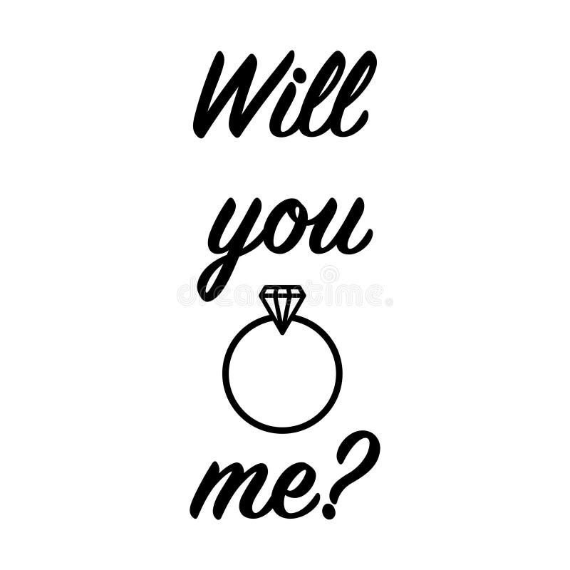 She Said Yes on Will You Marry Stock Vector - Illustration of poster ...