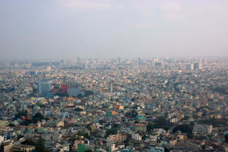 Saigon from the Airplane Window Stock Image - Image of development ...