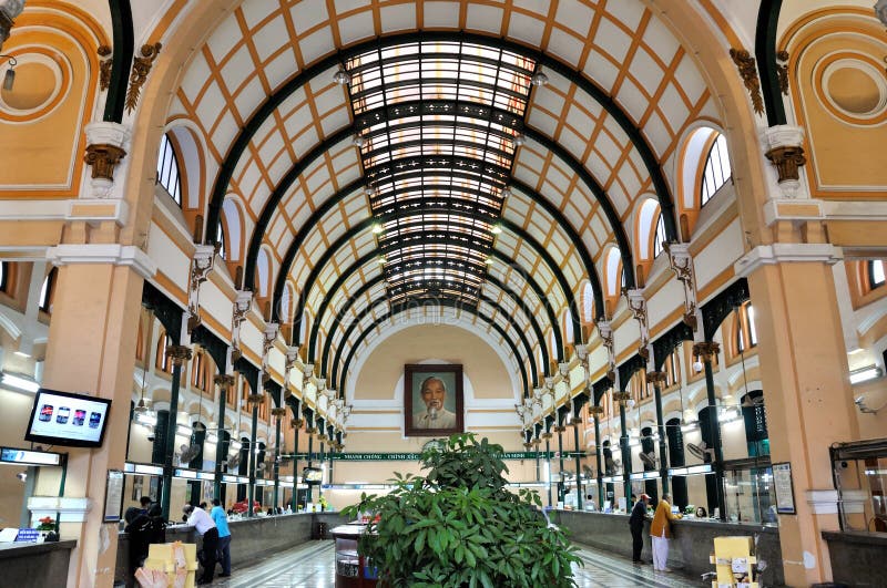 Saigon Center Post Office, VietNam Editorial Stock Photo - Image of ...