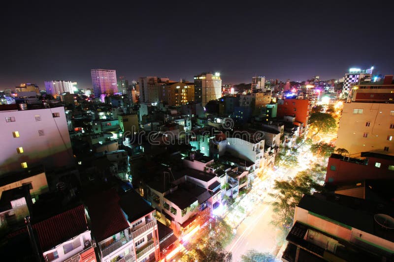 Saigon night stock image. Image of saigon, clear, city - 18115375