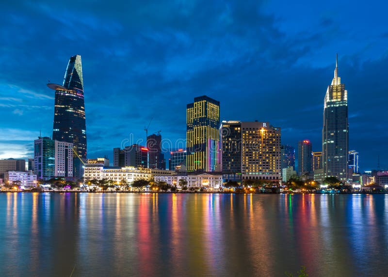 Saigon night stock image. Image of saigon, clear, city - 18115375