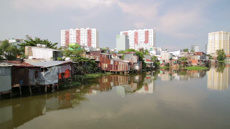 SAIGON, VIETNAM - MAY 2014: City Slums Stock Video - Video of poverty ...