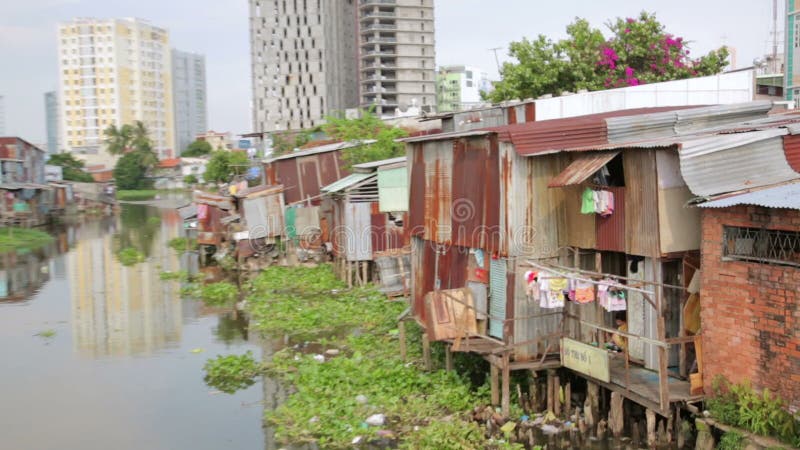 SAIGON, VIETNAM - MAY 2014: City Slums Stock Footage - Video of people ...