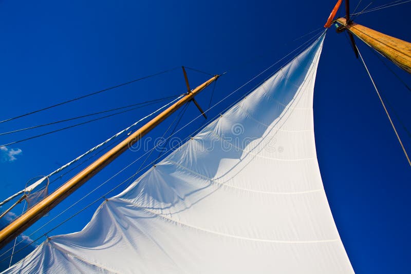 Under Sail on a Sailboat stock photo. Image of colors - 15325772