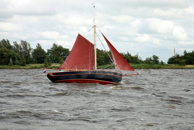 Botter Vintage Fishing Boat Editorial Stock Photo - Image of holland ...