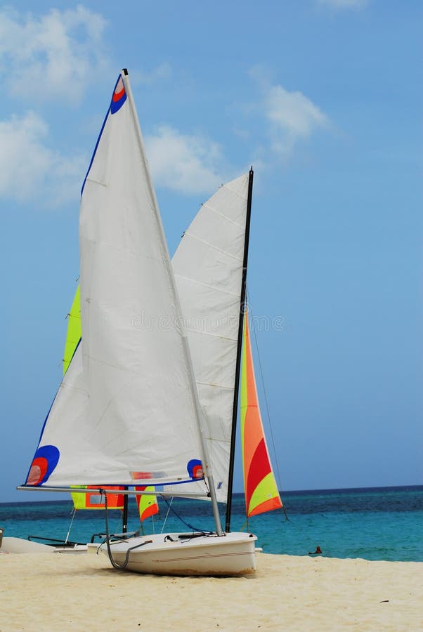Tourist Sailing in a Catamaran on a Cuban Beach Editorial Photography ...