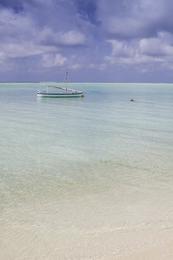 Sail boat and island stock photo. Image of sand, blue - 24462568