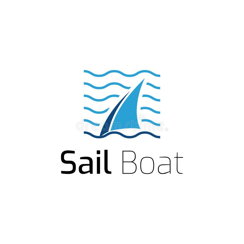 Sail Boat Logo Icon Template. Vector Illustration Stock Vector ...