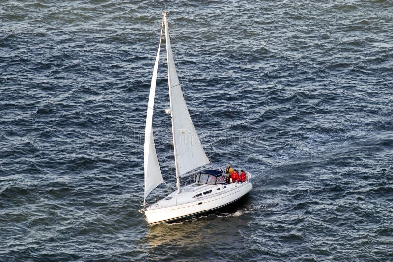 Sail Boat from the side stock image. Image of sailboat - 2778857