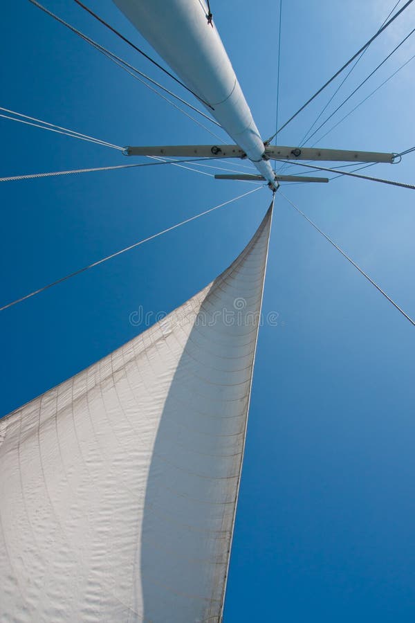 Sail boat masts stock image. Image of mast, sail, docked - 3851523