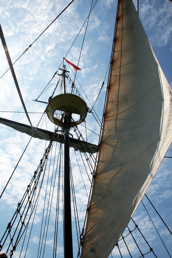 Sail and mast stock image. Image of caribbean, sailing - 23920443