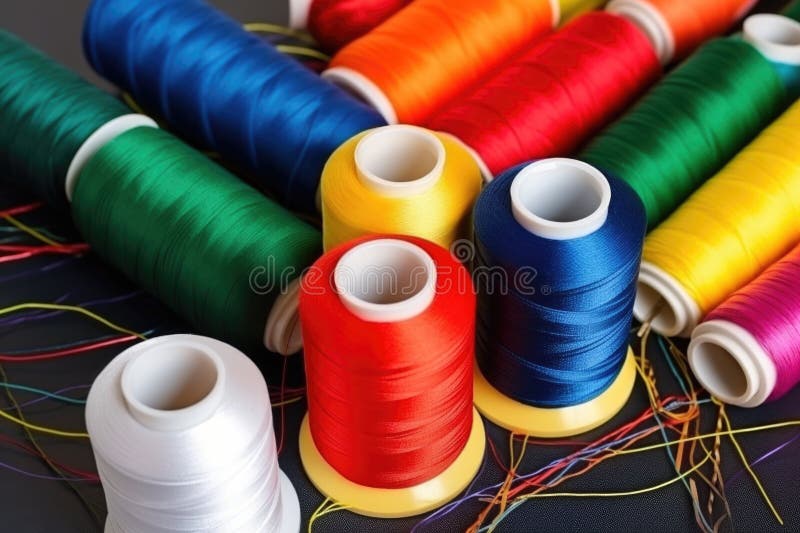 Sail Repair Kit with Colored Threads and Needles Stock Illustration ...