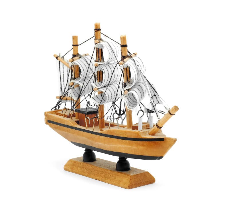 Sail ship model stock photo. Image of hobby, wooden, yards - 18618900