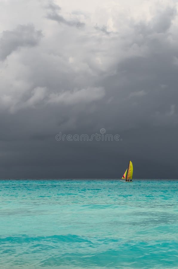 Sail stock photo. Image of beauty, yellow, water, clouds - 72862578