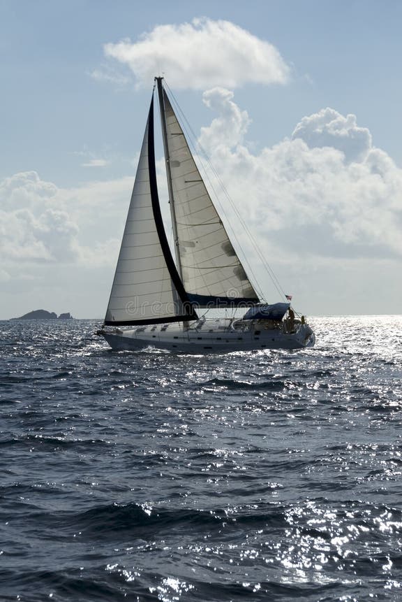 Sailboat stock photo. Image of sailor, nature, float, private - 1729944