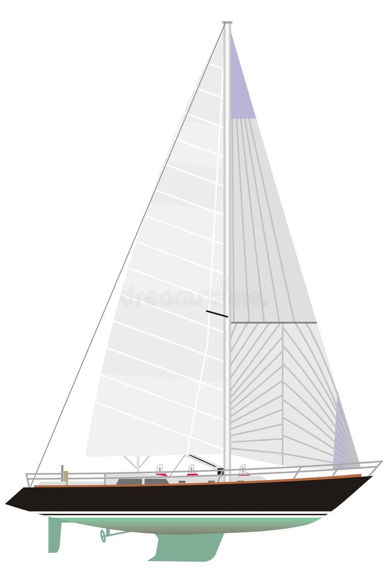 Sailboat Profile Stock Illustrations – 98 Sailboat Profile Stock ...