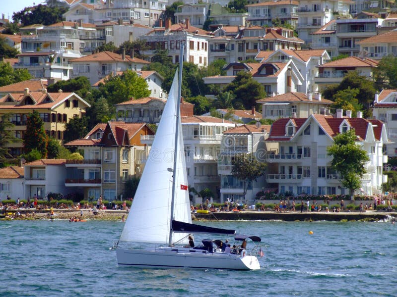 Sailboat stock photo. Image of aquatic, aquatics, canal - 982486