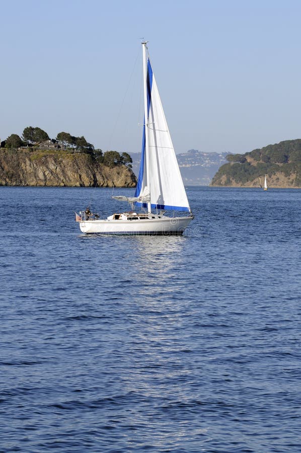 Sailboat in the bay stock photo. Image of yacht, sunset - 7539456