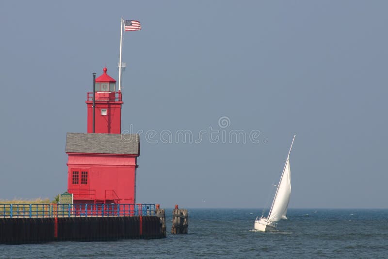 Thomas Point Lighthouse stock photo. Image of fishing - 20062206