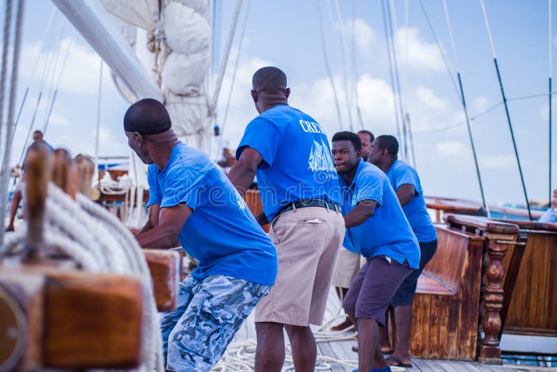 Sailboat in the Caribbean editorial photography. Image of summer - 72221272