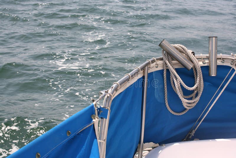 Boat rope tied to cleat stock image. Image of port, ocean - 820343
