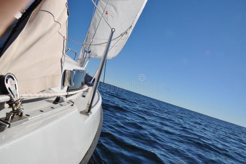 Sailboat details stock image. Image of winch, boat, water - 60060611
