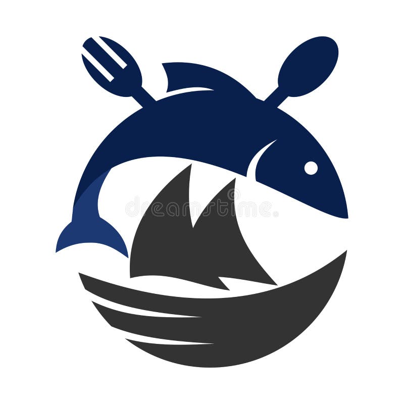 Sailboat Fish Restaurant Logo Icon Illustration Brand Identity Stock ...