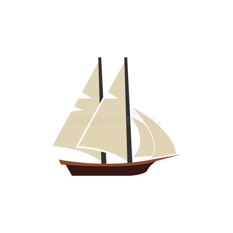 Sailboat Graphic Design Template Vector Isolated Stock Illustration ...