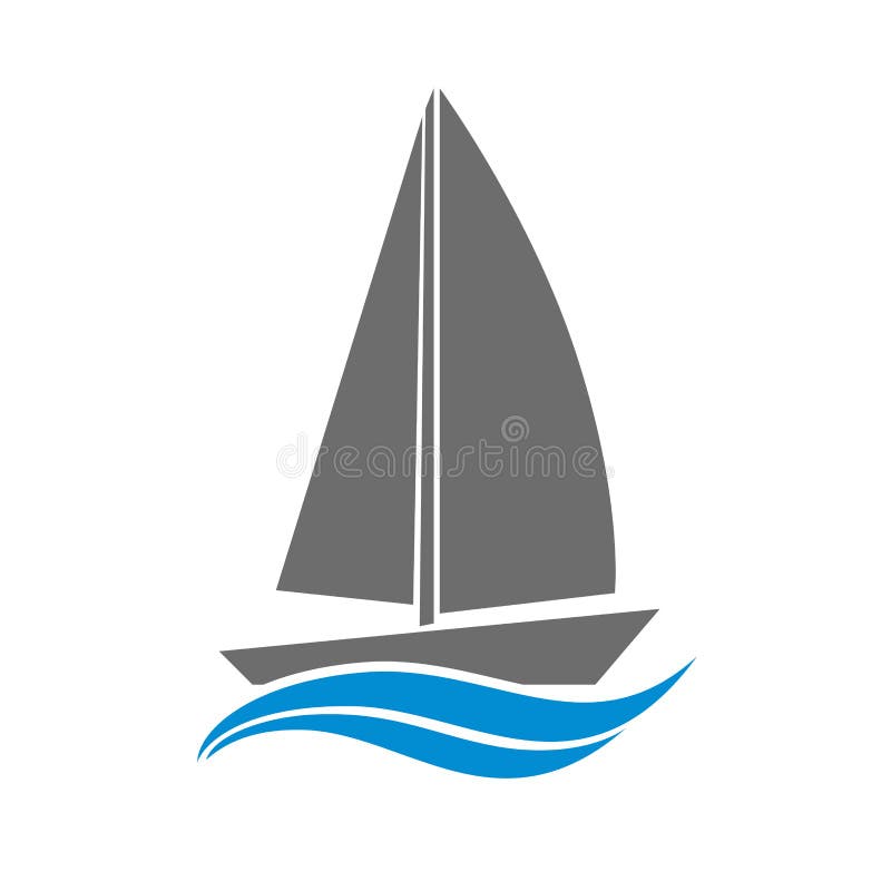 Sailboat icon vector stock vector. Illustration of yachting - 200996474