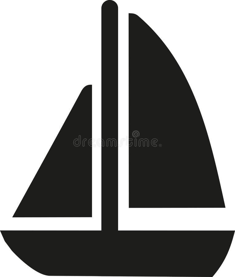 Sailboat icon sea stock vector. Illustration of travel - 107190037