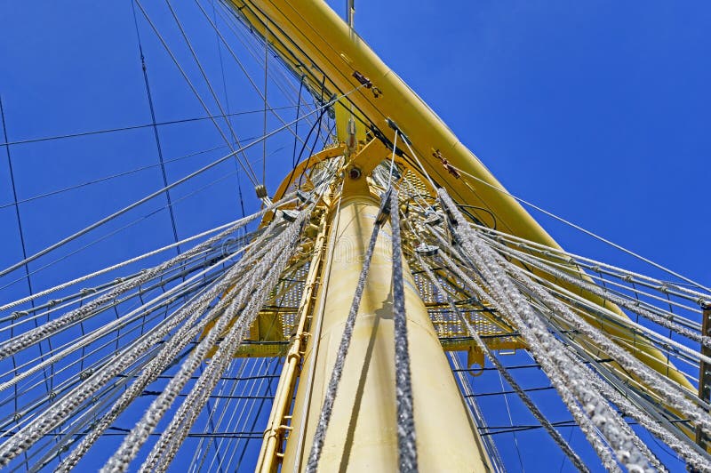 The Sailboat mast stock image. Image of knot, sport - 137685551