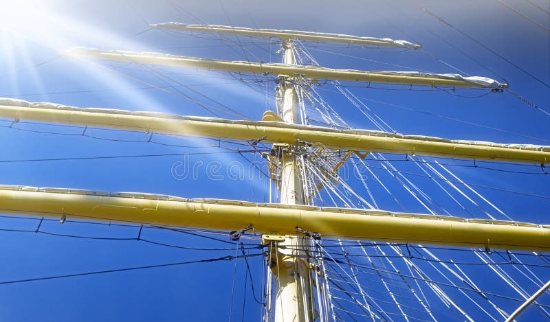 The Sailboat mast stock photo. Image of harbor, recreational - 138302934