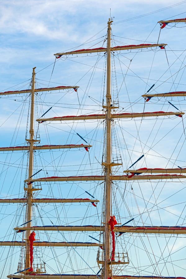 The Sailboat mast stock image. Image of sport, power - 261172051