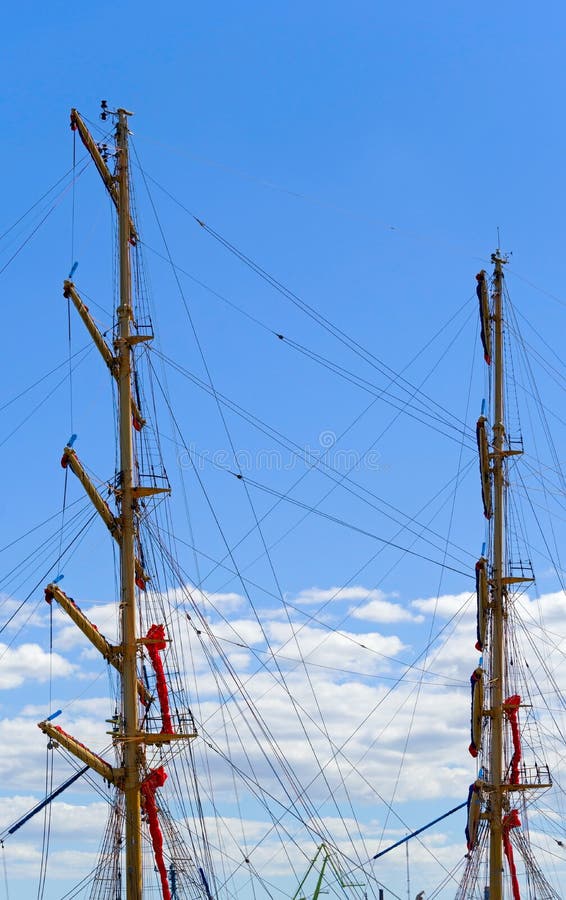 The Sailboat mast stock image. Image of marina, ship - 231431509