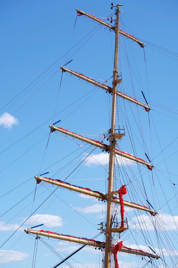 The Sailboat mast stock photo. Image of plank, nautical - 232225806