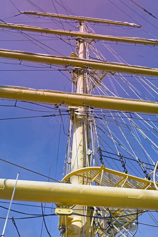 The Sailboat mast stock image. Image of recreational - 141320669