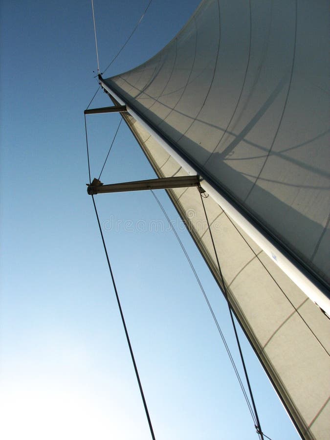 Sailboat Mast and Sail stock photo. Image of activities - 6234564