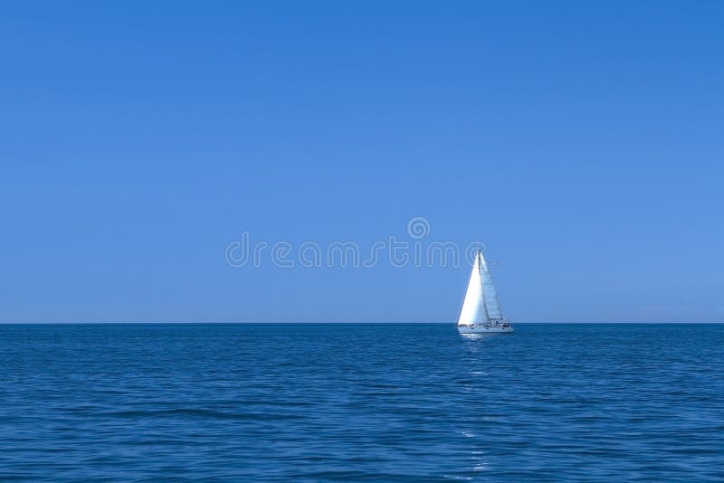 Sailboat on the Mediterranean Sea Stock Photo - Image of sail, nautical ...
