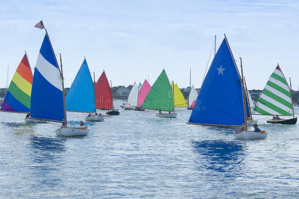 Sailboat parade editorial photo. Image of nantucket, sails - 16960231