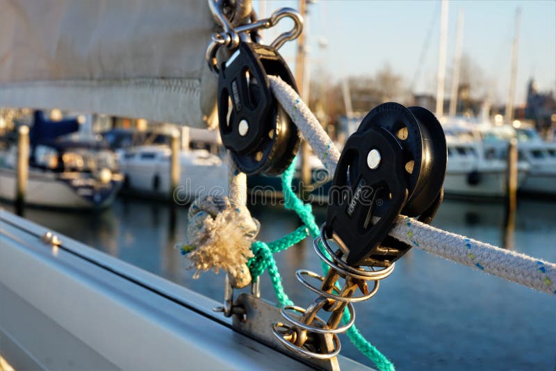 Sailboat Part for Setting and Using the Sail during a Sailing Trip ...