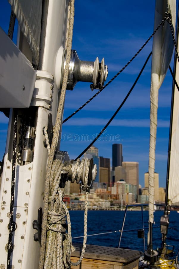 Sailboat Rigging stock image. Image of sail, sailing, sheet - 2782407