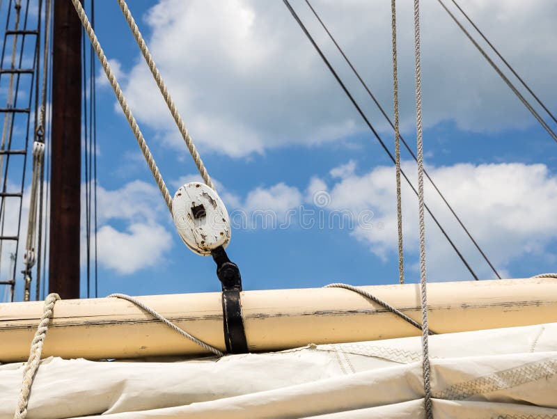 Sailboat Rigging stock image. Image of stay, rope, yachting - 63056179