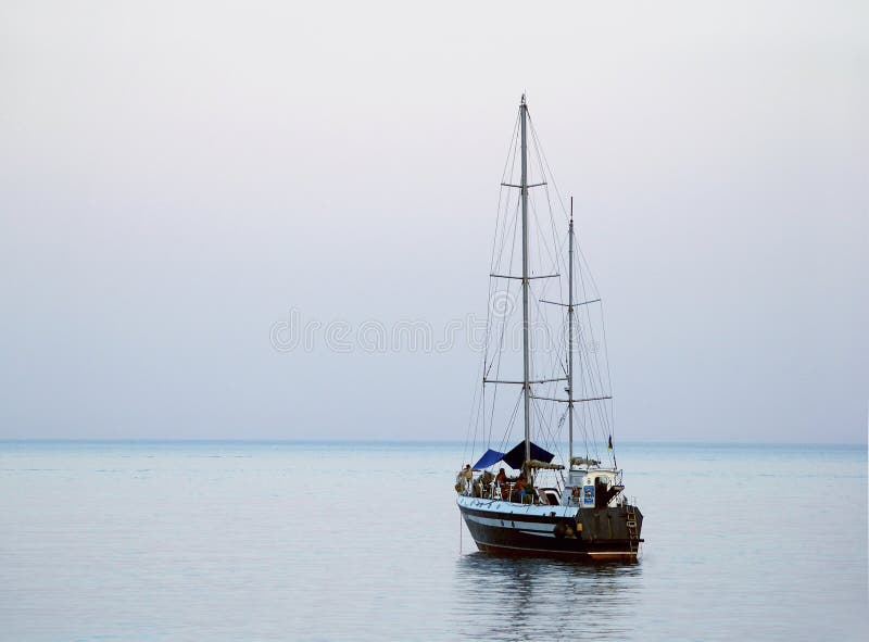 Sailboat Sailing In The Morning With S Picture. Image: 6214676